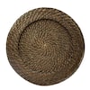 ChargeIt by Jay 13 in. D Round Rattan Charger (Set of 4) 1660149J - The ...