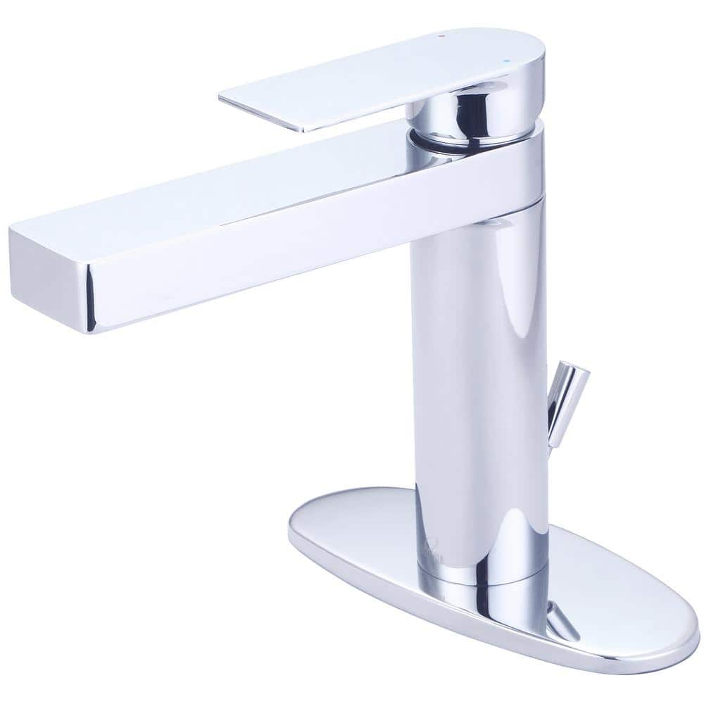 OLYMPIA 4 in. Centerset Single Handle Bathroom Faucet in Polished ...