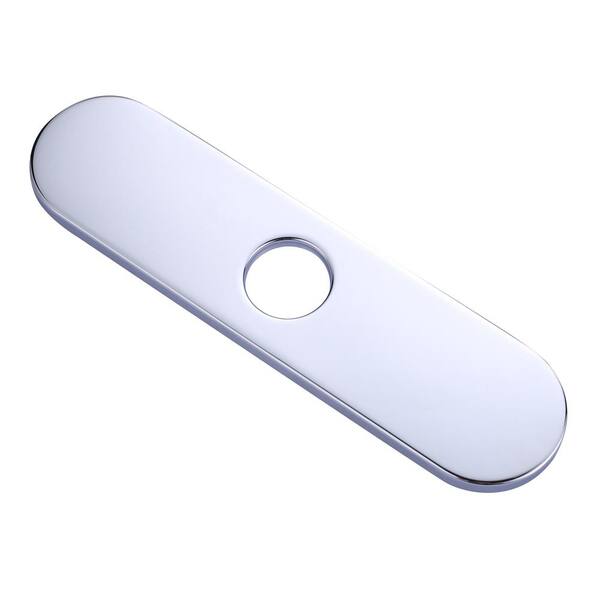 ALEASHA 10 in. Escutcheon Plate in Chrome AL-6G07C - The Home Depot
