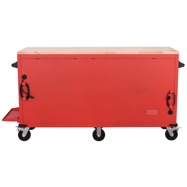 Milwaukee High Capacity 72 in. W x 22 in. D 18-Drawer Mobile Workbench ...