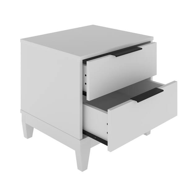 Boyd Sleep Mackay Modern 2 Drawer Nightstand White