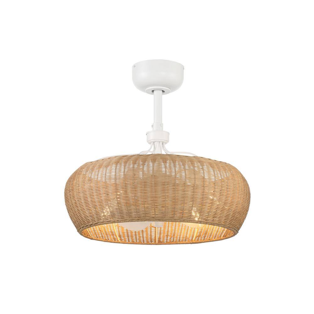 ARRANMORE LIGHTING & FANS Maribel 12 in. Indoor Matte White Ceiling Fan ...