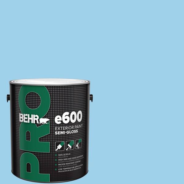 BEHR PRO 1 gal. #P500-3 Spa Blue Semi-Gloss Exterior Paint PR67001 ...