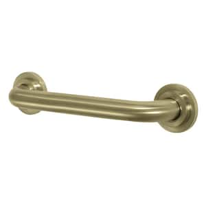 Kingston Brass Manhattan 12 in. x 1-1/4 in. Grab Bar in Polished Nickel ...