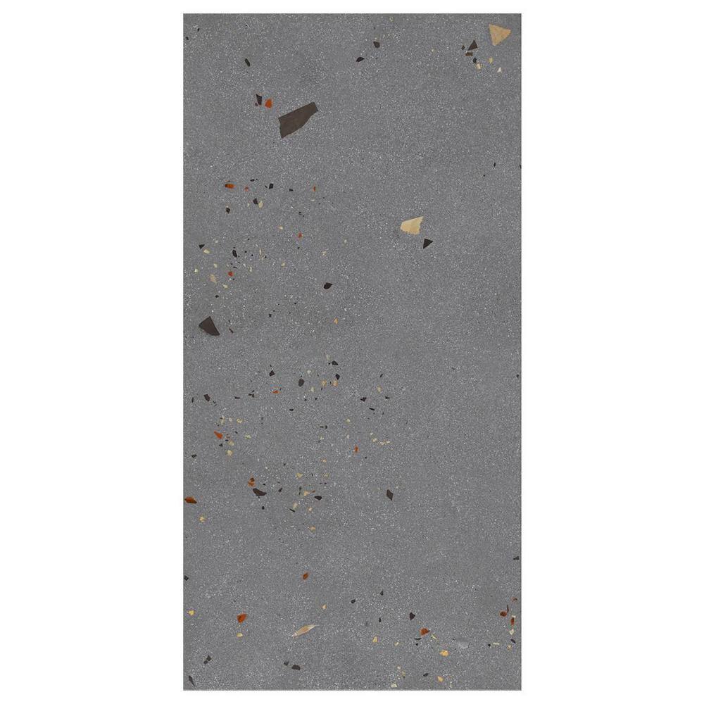 Ivy Hill Tile Bryant Charcoal Gray 8 in. x 0.39 in. Matte Porcelain ...