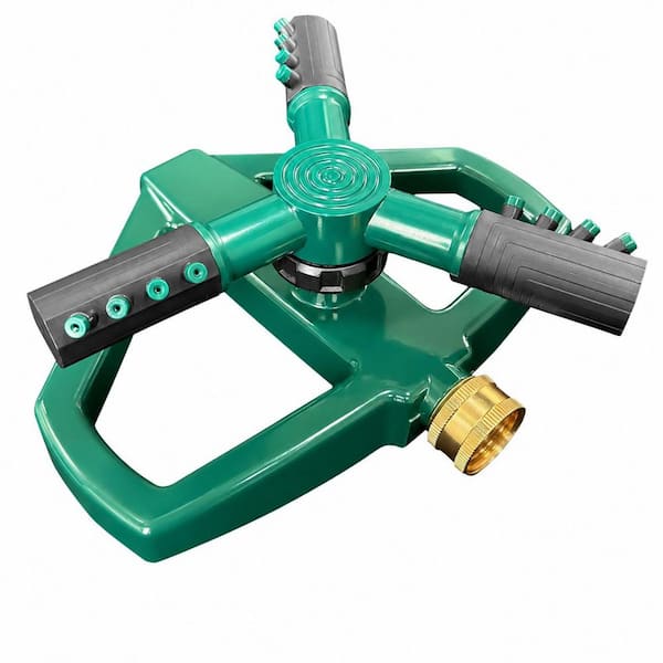 MISOPILY 360° Rotating Lawn Sprinkler for Yard Large Area Adjustable ...