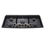 Bosch 800 Series 36 in. Gas Cooktop in Black Stainless Steel with 5 ...