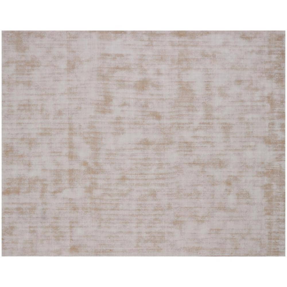 HomeRoots Champagne 10 ft. x 14 ft. Solid Color Area Rug 2000564909 ...