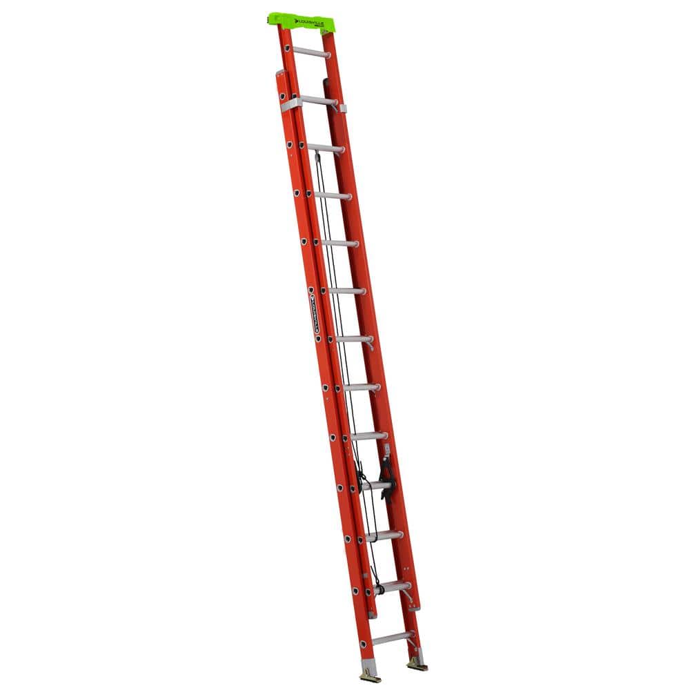 Reviews for Louisville Ladder 24 ft. Fiberglass Extension Ladder with ...