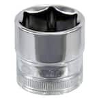 Husky 3/8 in. Drive 17 mm 6-Point Metric Standard Socket-H3D6P17MM ...