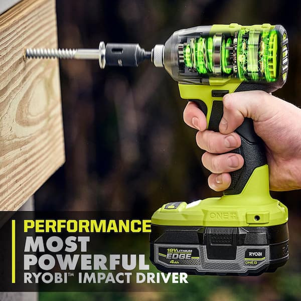RYOBI ONE+ HP 18V Brushless Cordless 4-Mode Impact Driver (Tool Only ...