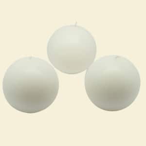 Zest Candle 3 in. Metallic Gold Ball Candles (6-Box) CBZ-039