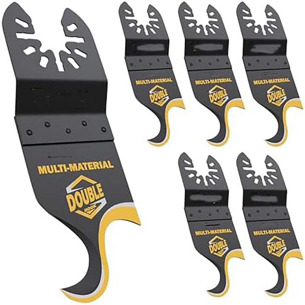 5 PCS Alloy Steel Oscillating Hook Knife Blades with Dual-Hook Design ...