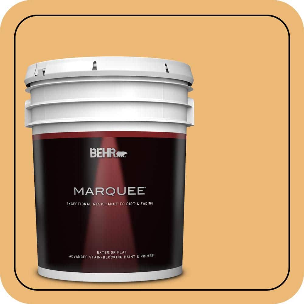 BEHR MARQUEE 5 gal. #BIC-29 Kernel Flat Exterior Paint & Primer 445405 ...
