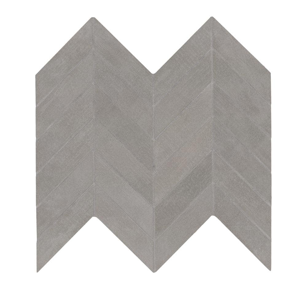 MSI Cementino 12 in. x 15 in. Matte Porcelain Mesh-Mounted Mosaic Floor ...