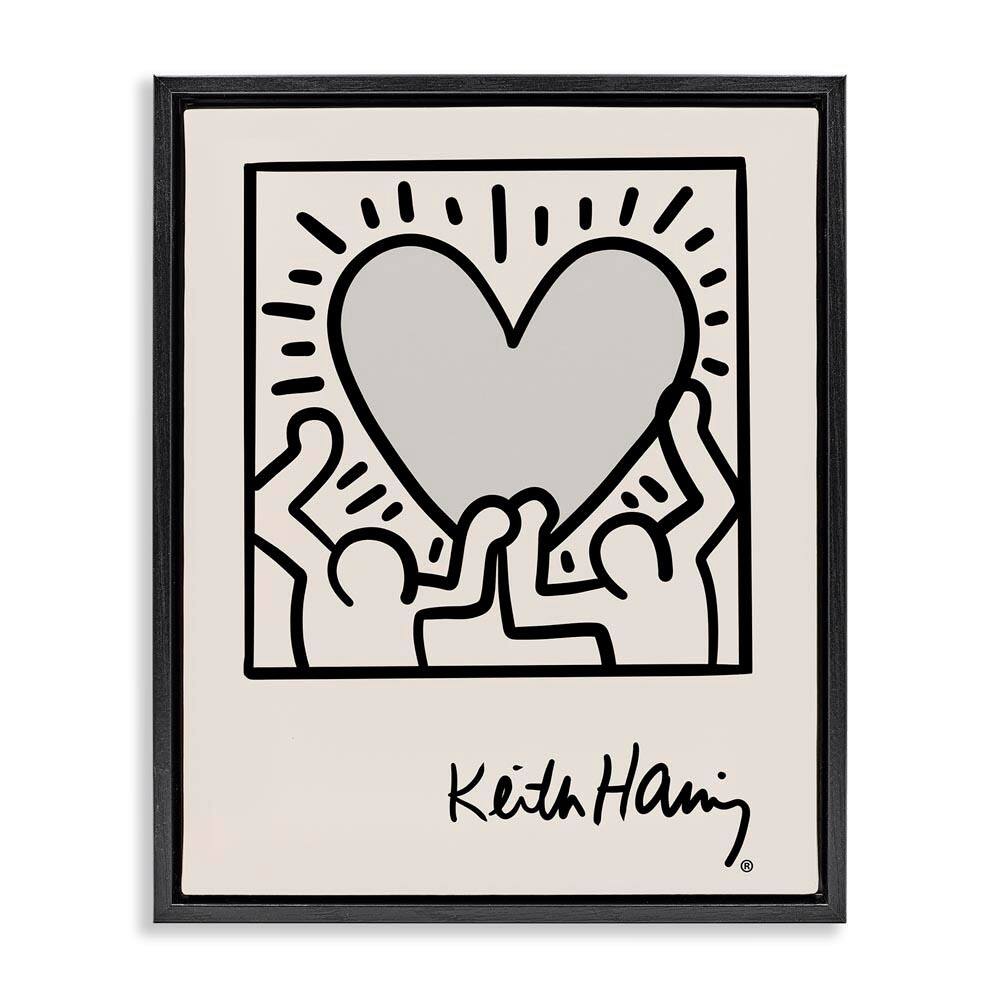 Stupell Industries Classic Heart Symbol Keith Haring by Ros Ruseva ...