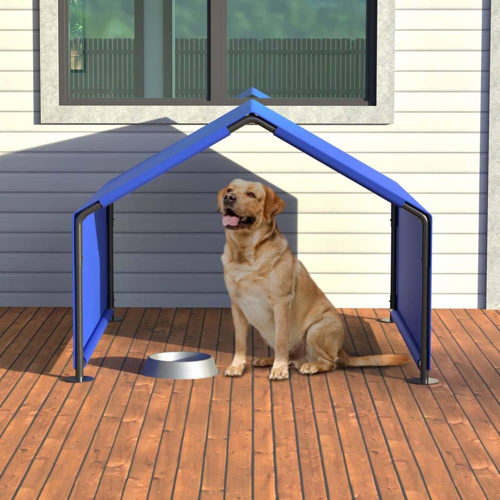 Outside Sun Rain Canopy Pet House Dog Shade Shelter, Portable Pet Tent ...