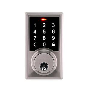 Defiant Single Cylinder Square Electronic Keypad Deadbolt Matte Black ...