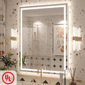 Apmir 55in. W x 30in. H Rectangular Frameless UL Certified RGB and LED ...