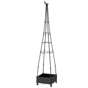 spca 70.86 in. Iron Adjustable Climbing Plant Obelisk Trellis 2-Pack ...