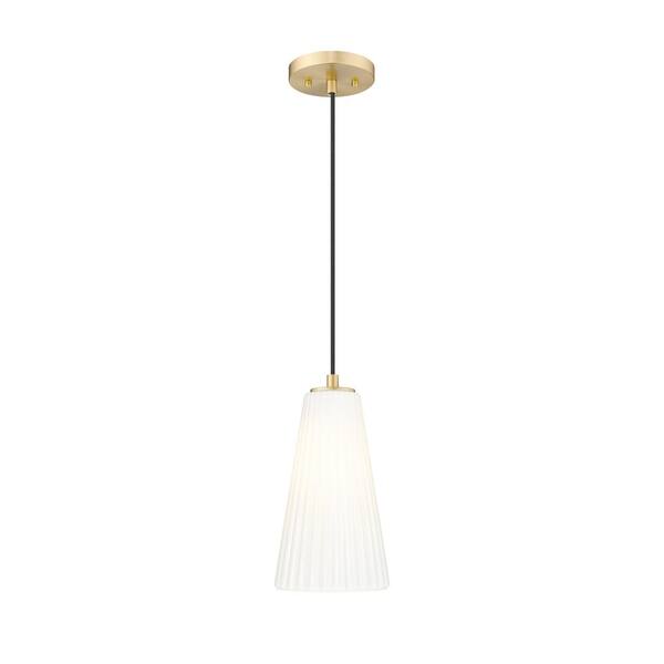 Filament Design Farrell 60-Watt 1-Light Modern Gold Pendant-Light with ...