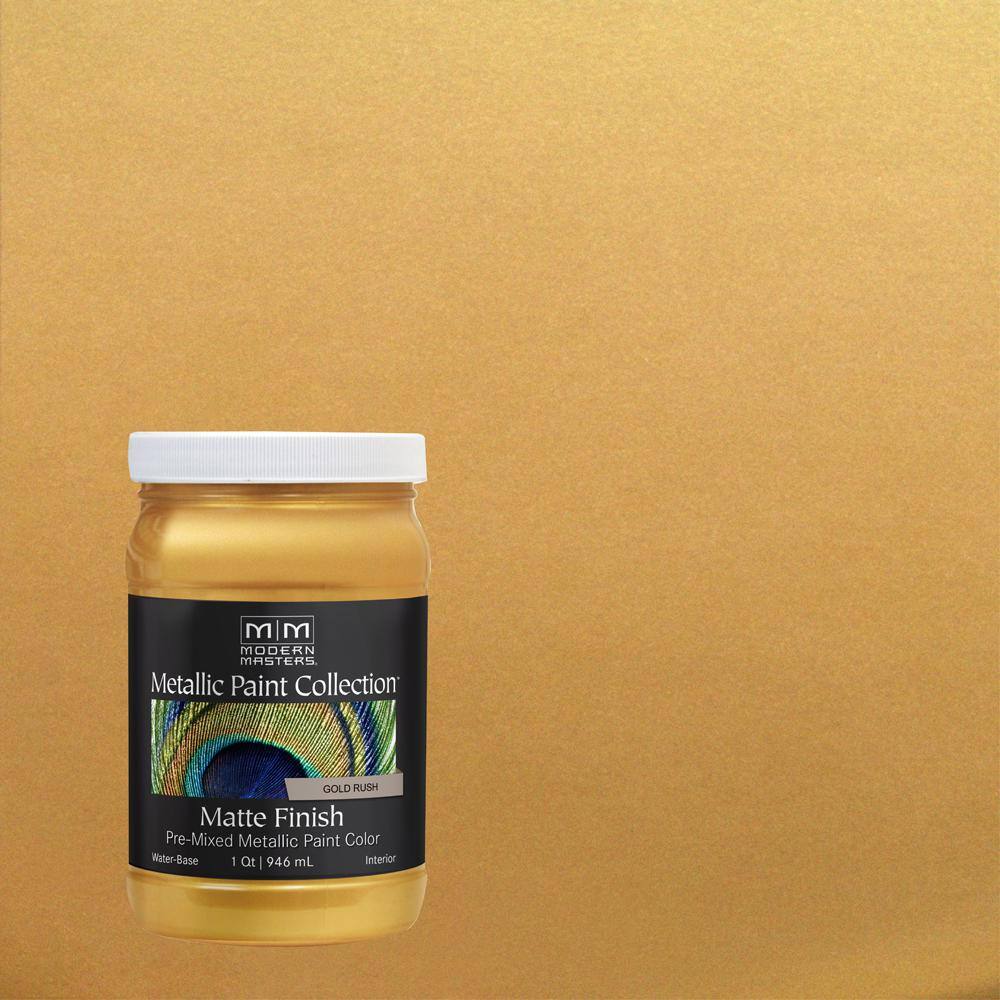 Modern Masters 1 qt. Gold Rush Water-Based Matte Metallic Interior ...