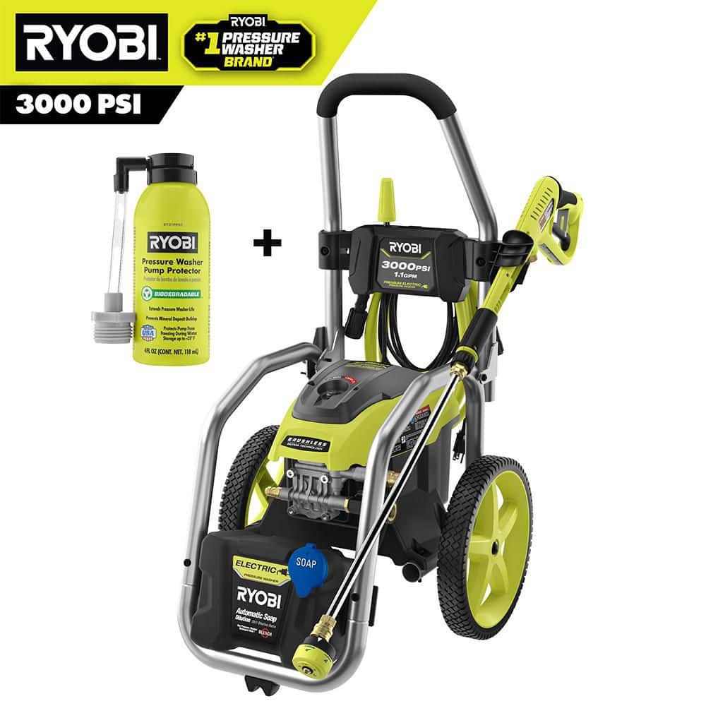 Reviews for RYOBI 3000 PSI 1.1 GPM Cold Water Electric Pressure Washer ...