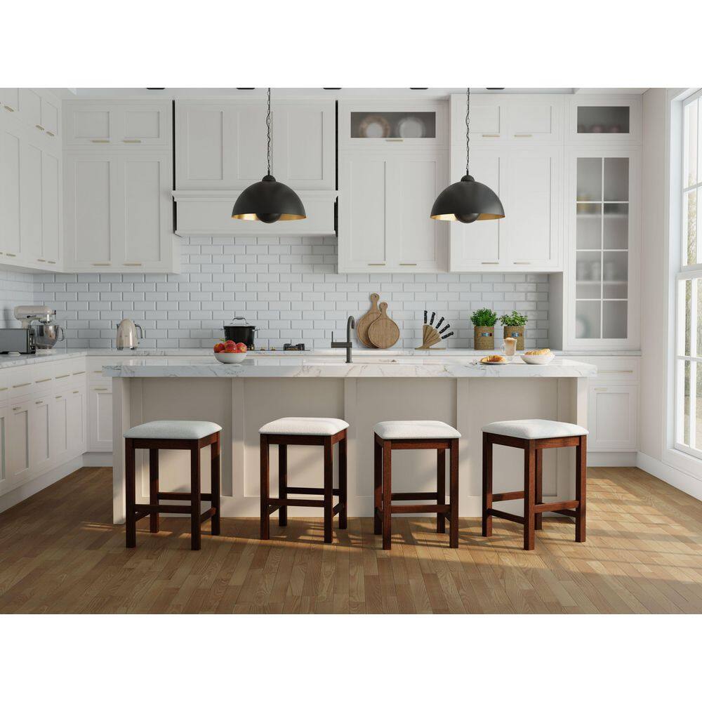 Carolina Chair and Table Tristan Golden Oak with White Polyester ...