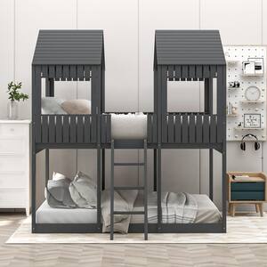 Angel Sar Angel Gray Upholstered Daybed with Two Drawers LP000011AAE ...