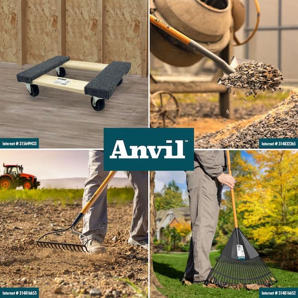 Anvil 800 lbs. Capacity 18 in. Wood Furniture Dolly HDWD002 - The Home ...