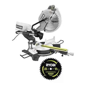RYOBI Stationary Foldable Miter Saw Stand with Tool-Less Height ...