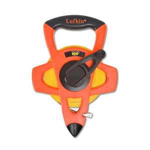 Crescent Lufkin 100 ft. SAE Fiberglass Long Tape Measure with 1/8 in ...