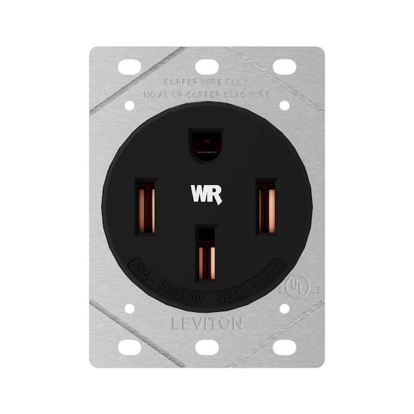 Leviton 50 Amp 125/250 V NEMA 14-50R EV Charging Weather Resistant ...