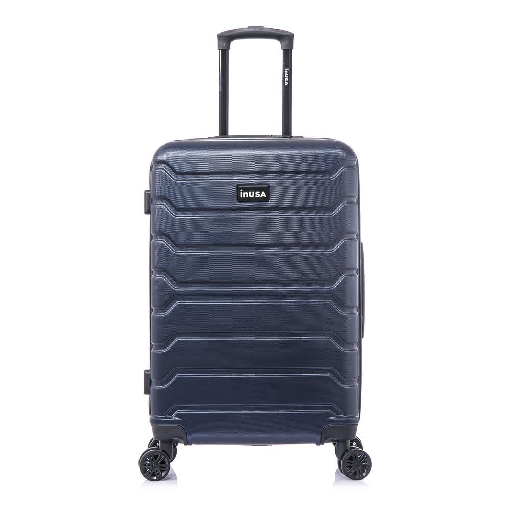 InUSA Trend Lightweight Hardside Spinner Luggage 24 in. Blue IUTRE00M ...