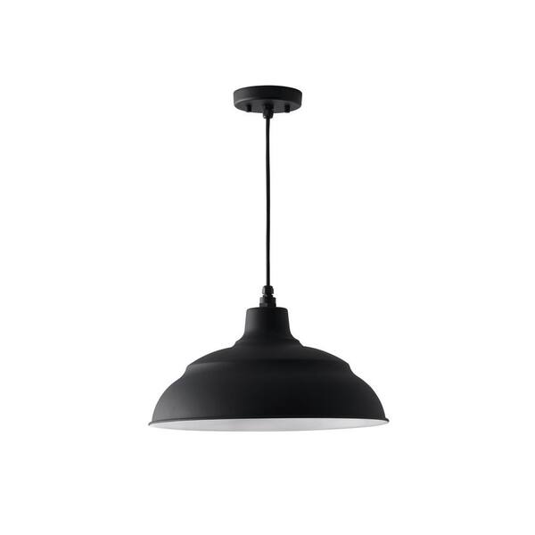 Capital Lighting Fixture Company RLM 10 in. 1-Light Black Dimmable ...