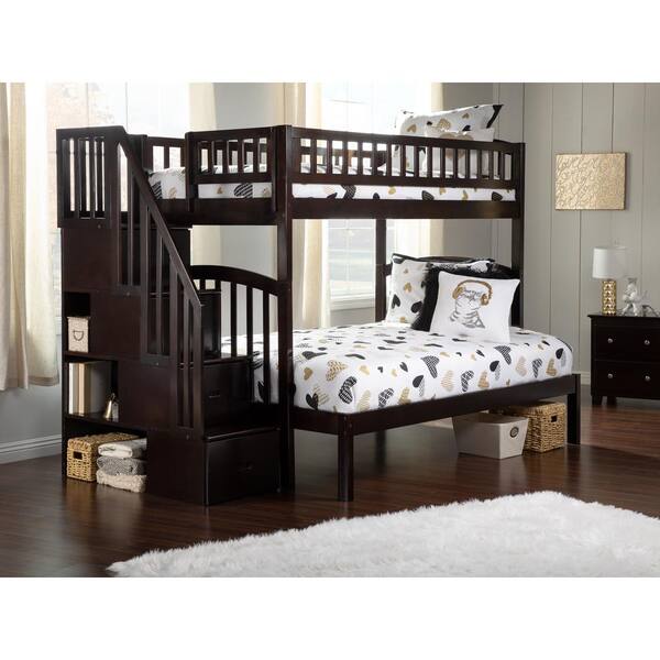 Efharis twin over twin low loft bed store