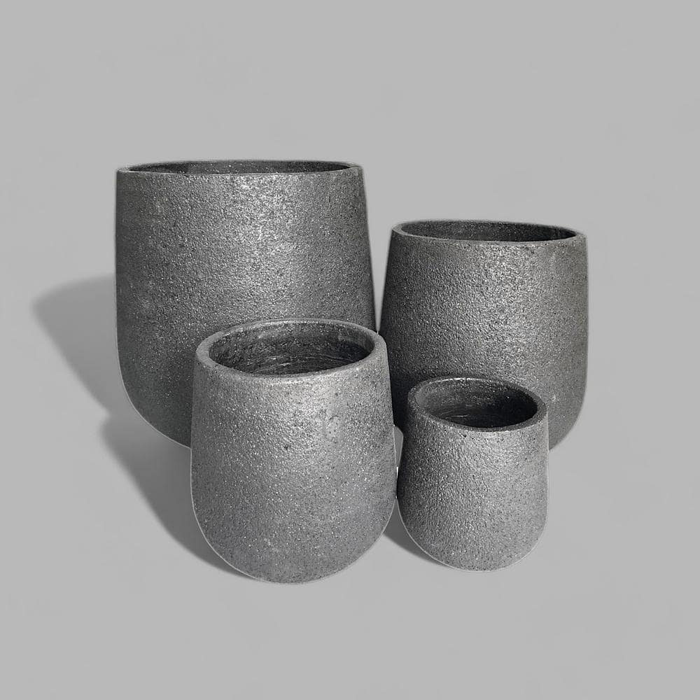 Bordeaux Small 10.24 in. x 10.24 in. x 12.20 in. 22 Qt. Black Indoor ...