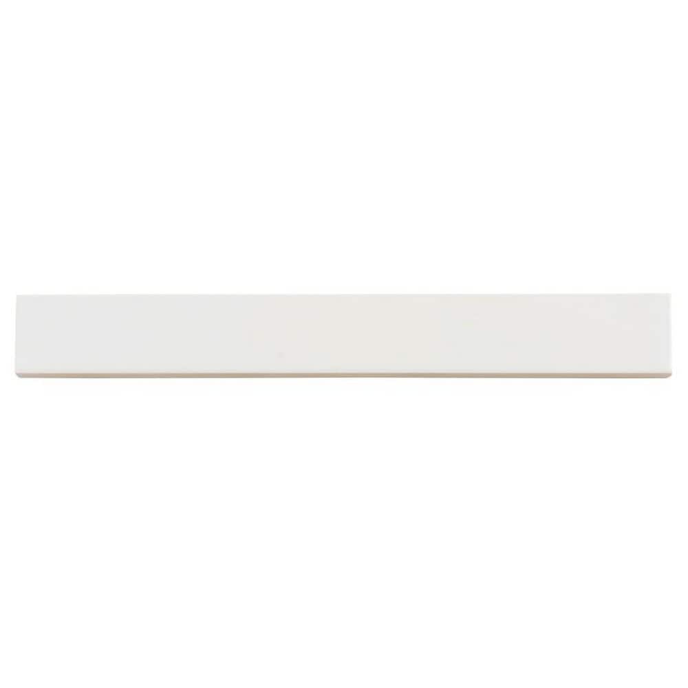 Apollo Tile Horizonte 2 in. x 8 in. Glossy Snow White Ceramic Subway ...
