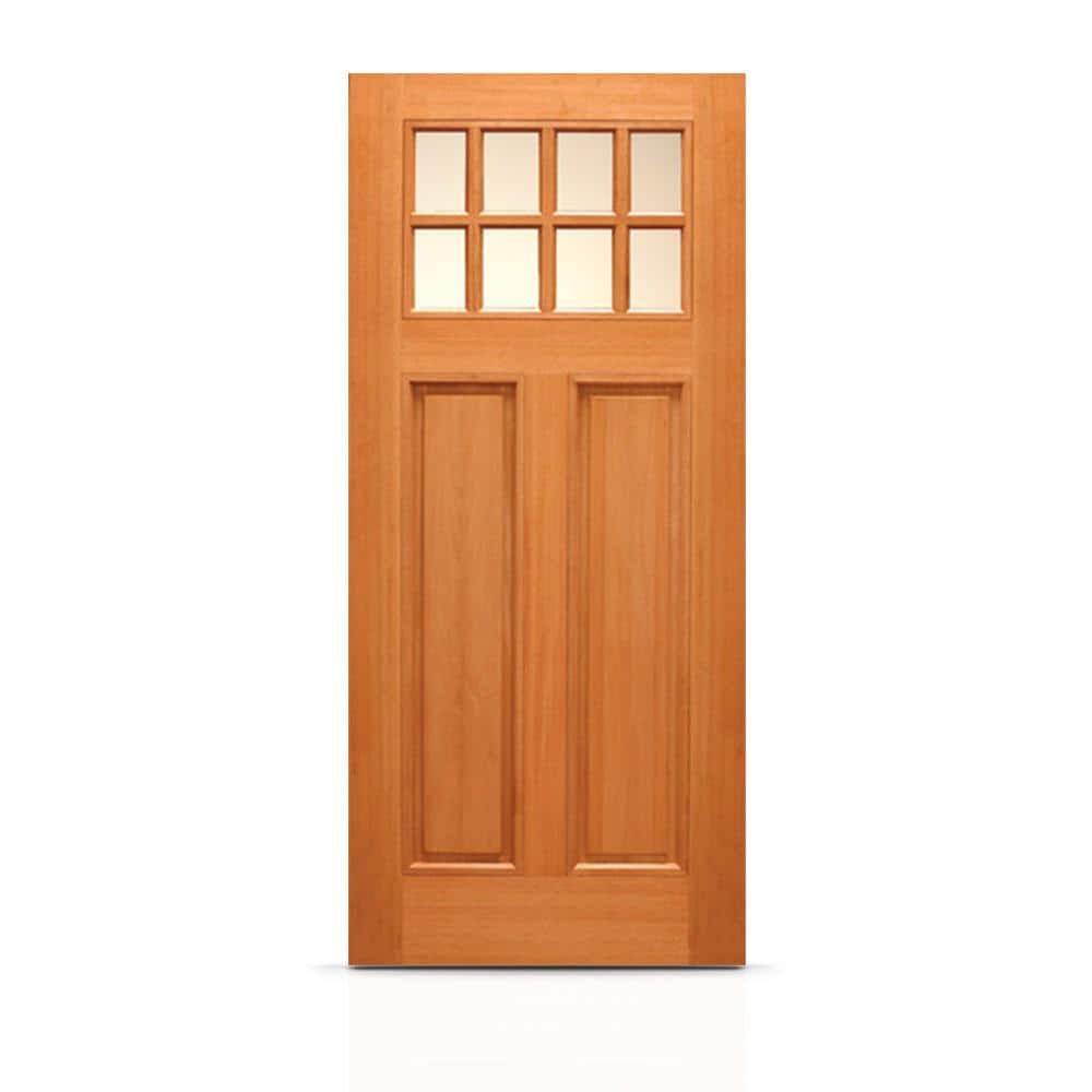 CALHOME 42 in. x 80 in. Reversible Clear Glass Modern Exterior ...