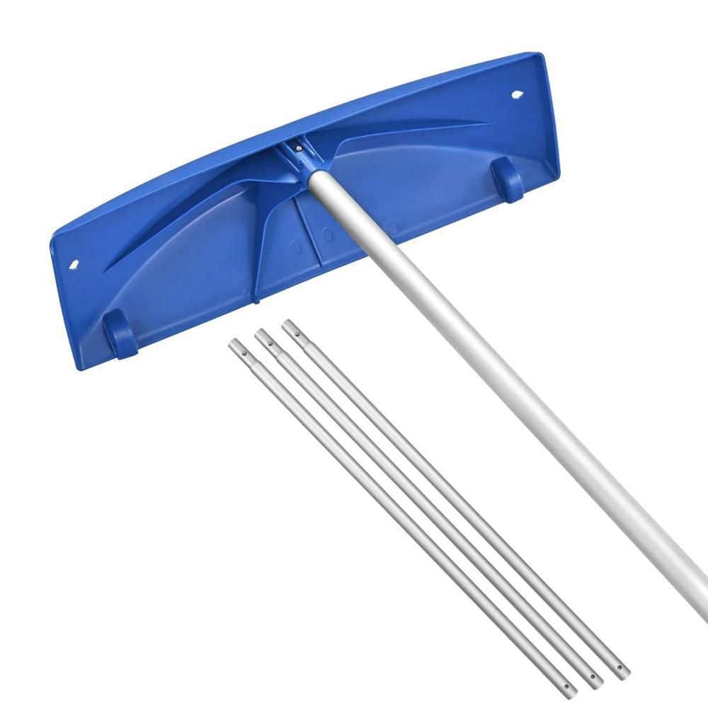 Amamoi 218 in. Aluminum Handle 24 in. PP Blade Adjustable Snow Roof ...