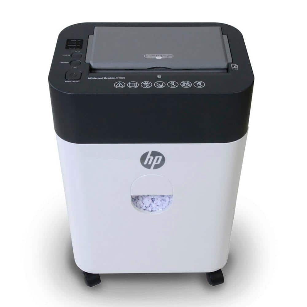 HP 150-Sheet Microcut Heavy-Duty Auto-Feed Shredder 91003D - The Home Depot