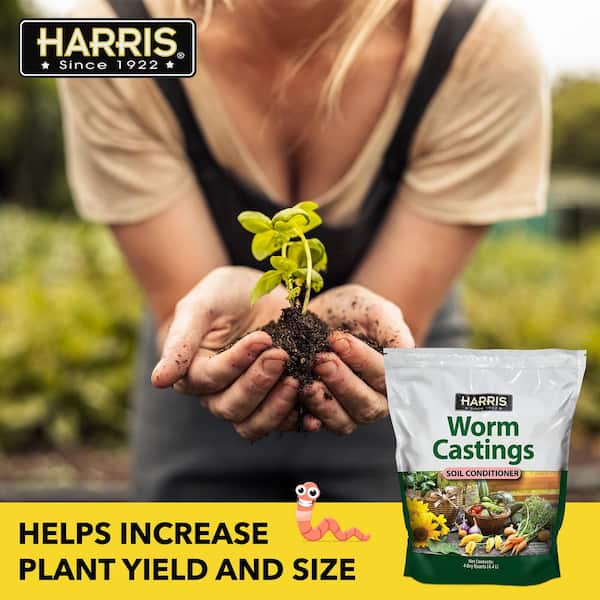 Harris 4 Qt. Worm Castings Premium Soil Conditioner 2 Pack 2WORM 4