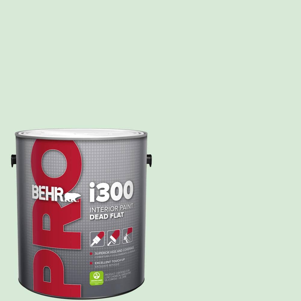 BEHR PRO 1 gal. #M410-1 Jade Mist Dead Flat Interior Paint PR31001 ...