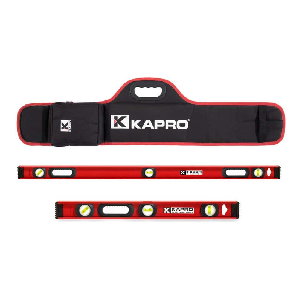 Kapro MaxPro 24 in., 48 in., Case Aluminum Non-Magnetic I-Beam Level ...