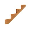 ProWood 4-Step Pressure-Treated Cedar-Tone Pine Stair Stringer 211691 ...