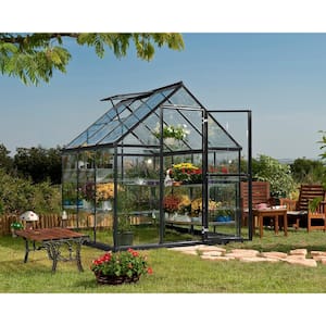 CANOPIA by PALRAM Harmony 6 ft. x 6 ft. Silver/Clear Polycarbonate DIY ...