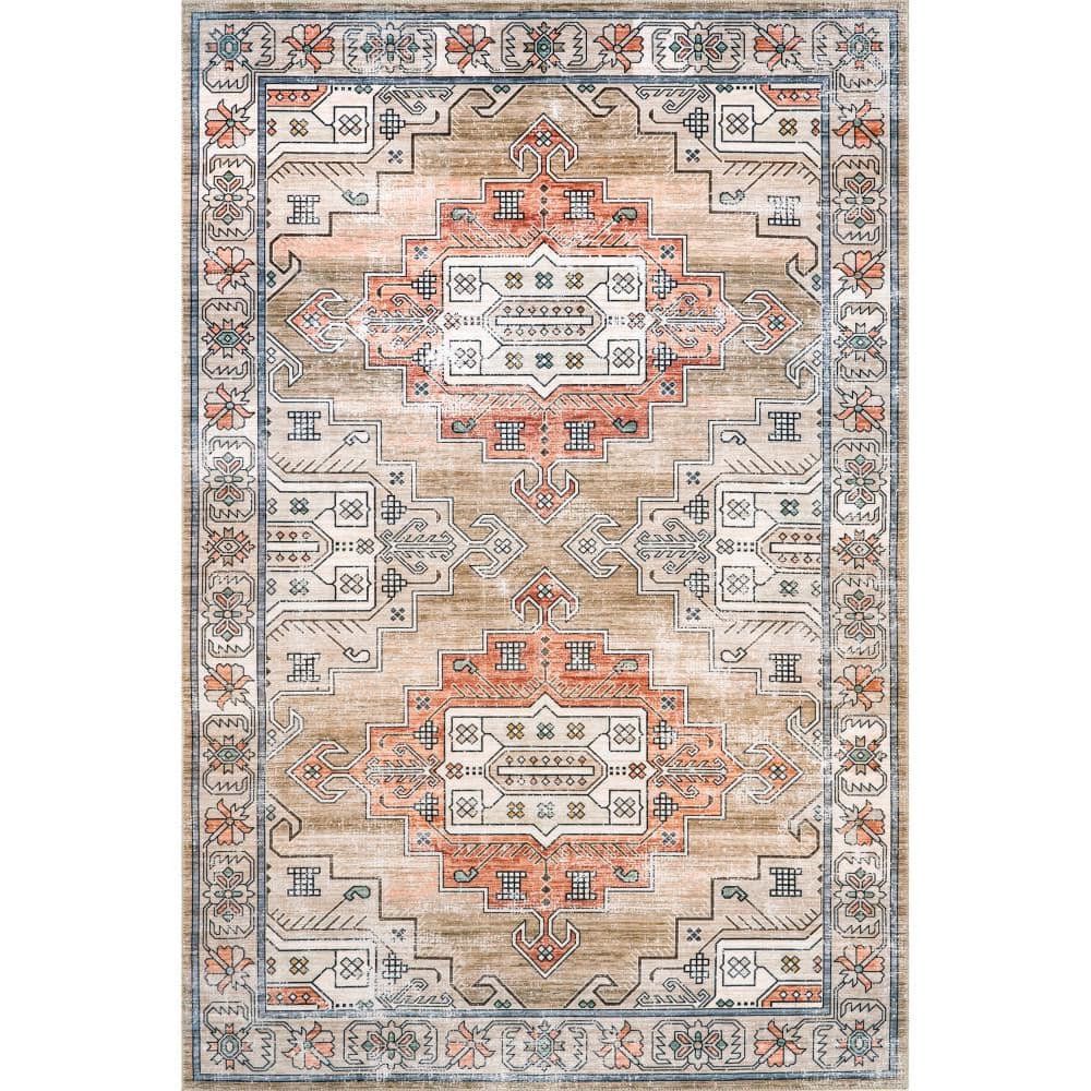 nuLOOM Emerson Tan 5 ft. x 8 ft. Persian Area Rug HJVL58B-508 - The ...
