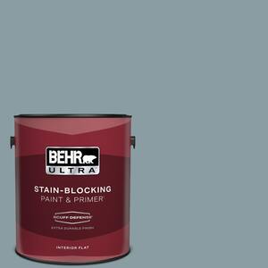 BEHR ULTRA 1 qt. #540F-4 Shale Gray Extra Durable Satin Enamel Interior ...