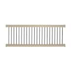 Weatherables Bellaire 3.5 ft. H x 8 ft. W Khaki Vinyl Railing Kit WKR ...