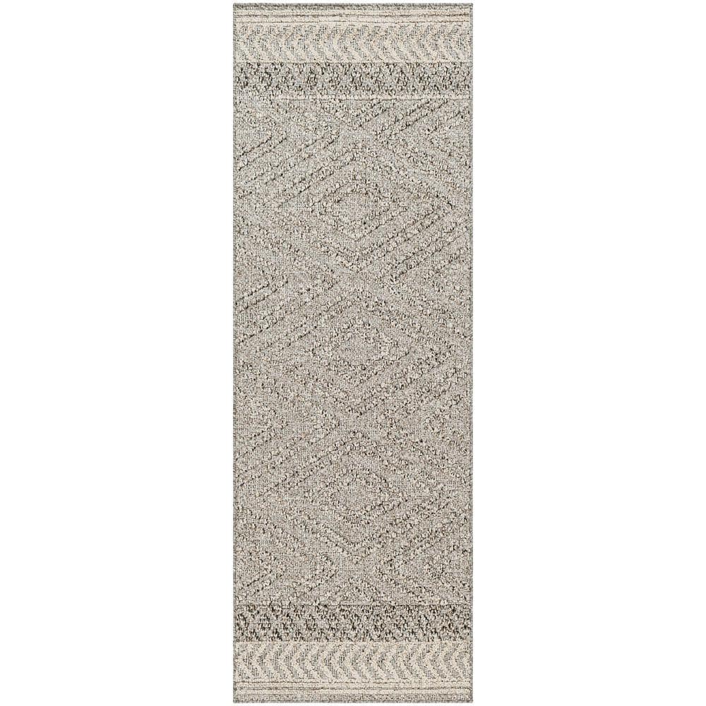 HAUTELOOM Areli Peach Light Gray Medium Gray 8 ft. x 10 ft. Area Rug ...
